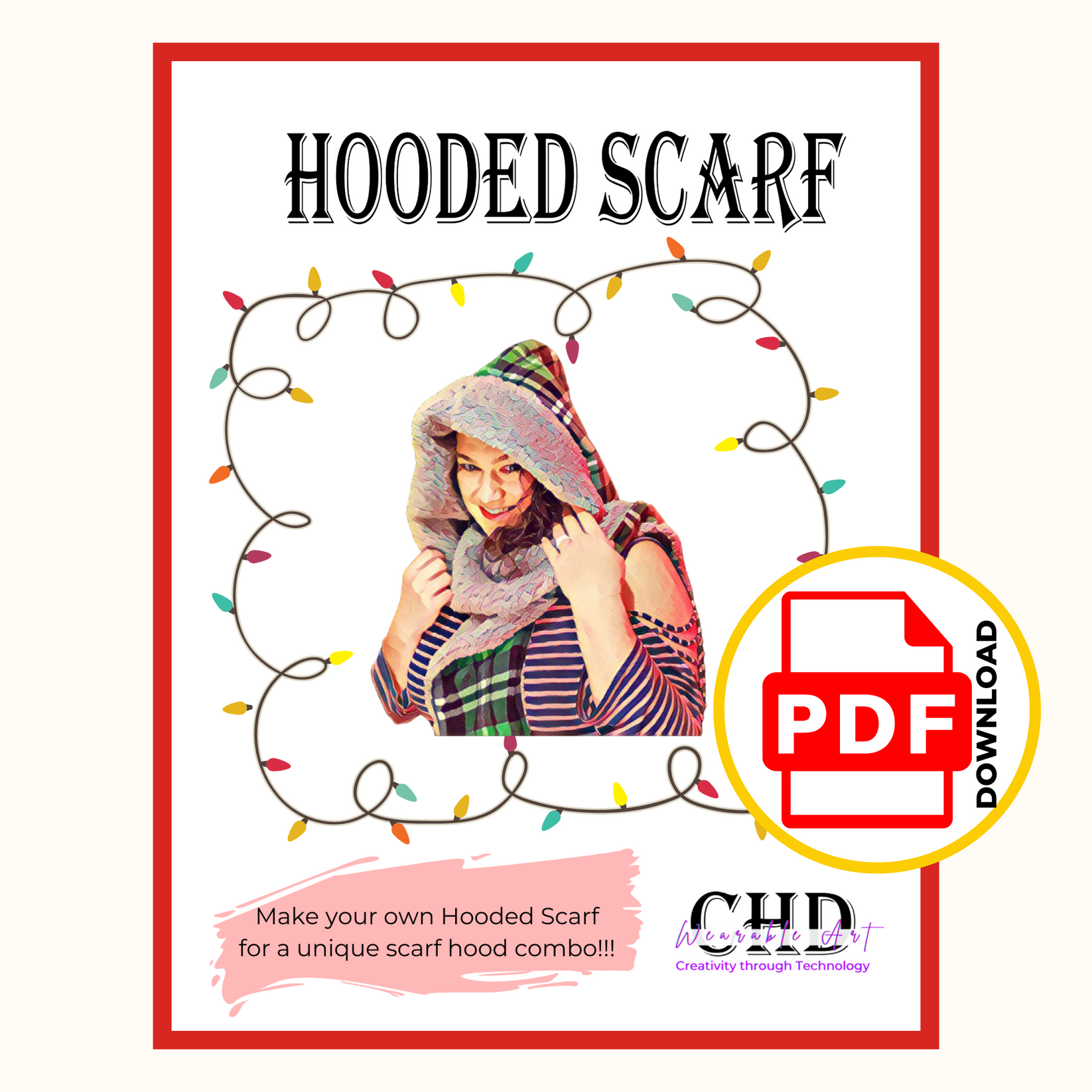 Hooded Scarf Sewing Pattern – CreativeHadleyDike