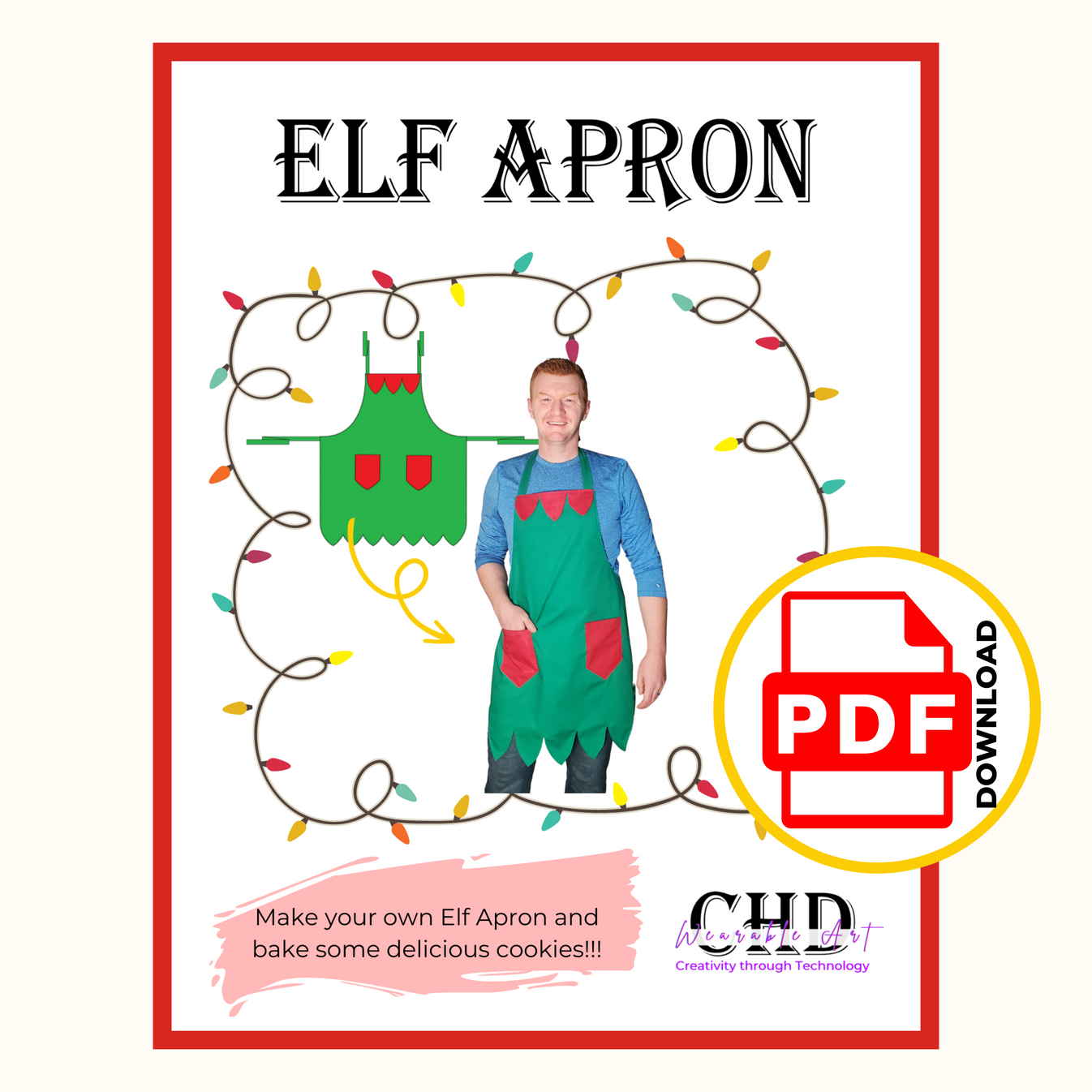 Elf Apron Sewing Pattern – CreativeHadleyDike