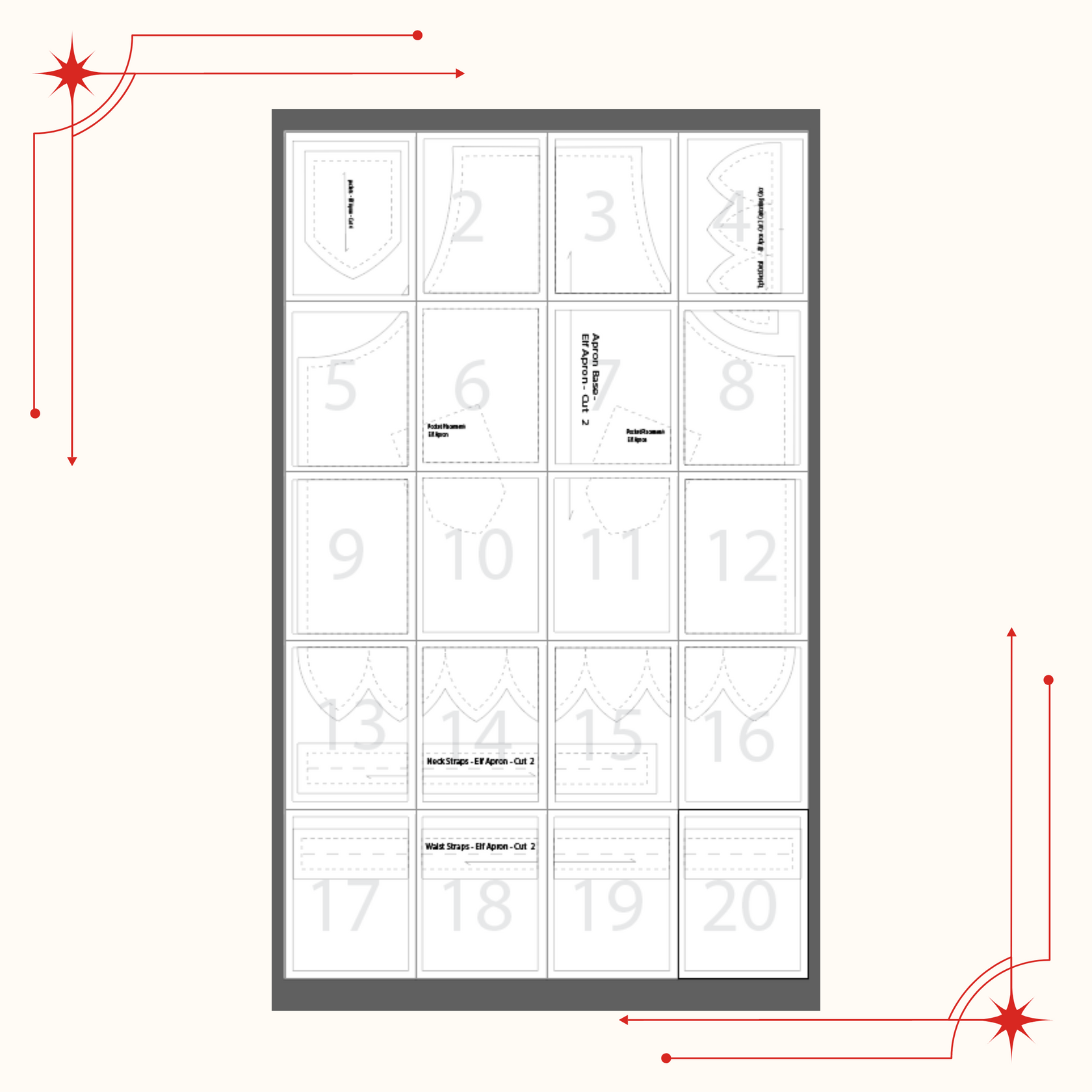 Elf Apron Sewing Pattern – CreativeHadleyDike